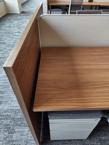 Used Steelcase Ology 30x72 Benching w/ Ped & Screen Privacy | Benching ...